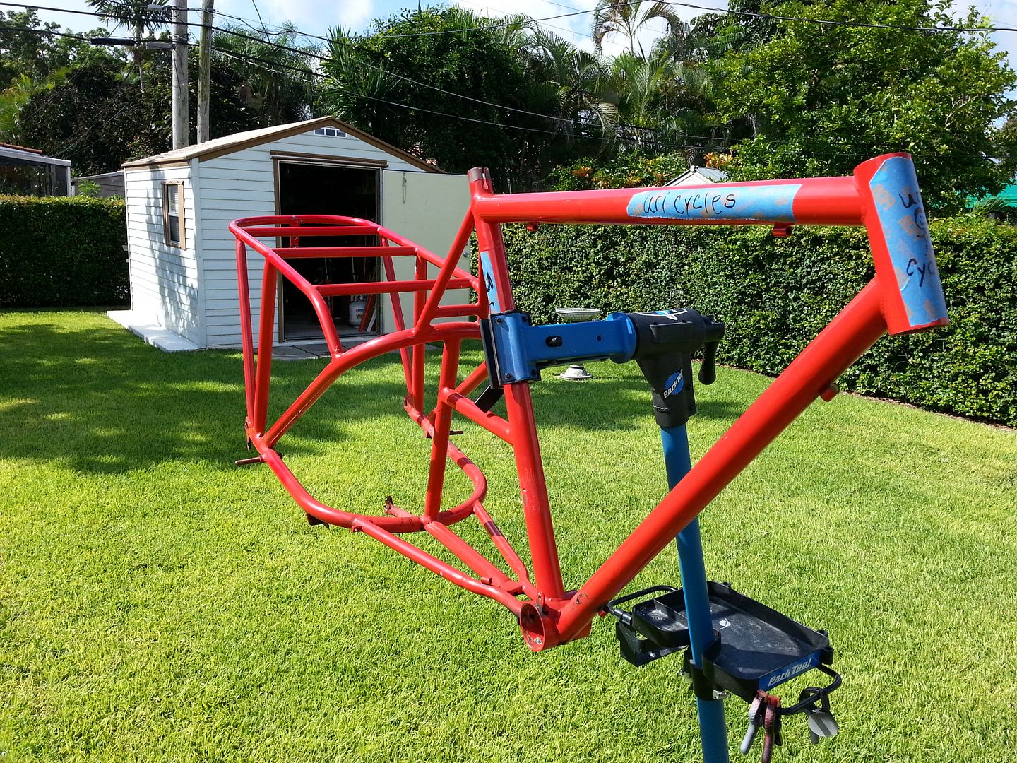 Car tire Bike Frame, Finished - Bike Forums