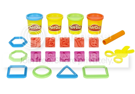 Learning Numbers and Shapes with Play-Doh {Toddler Play}